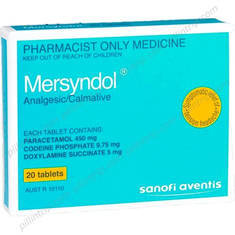 Mersyndol With Codeine Usos Efectos Secundarios Interacciones