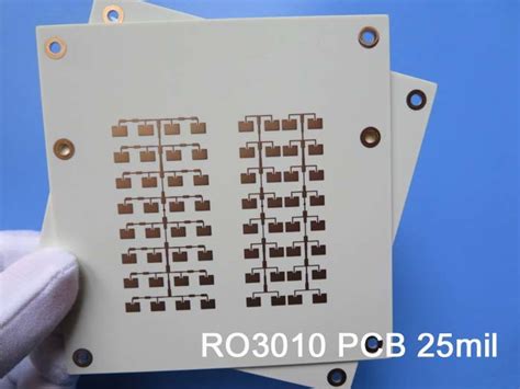 Ro3010 25mil 0 635mm Microwave Pcb Board Lpsm Solder Mask