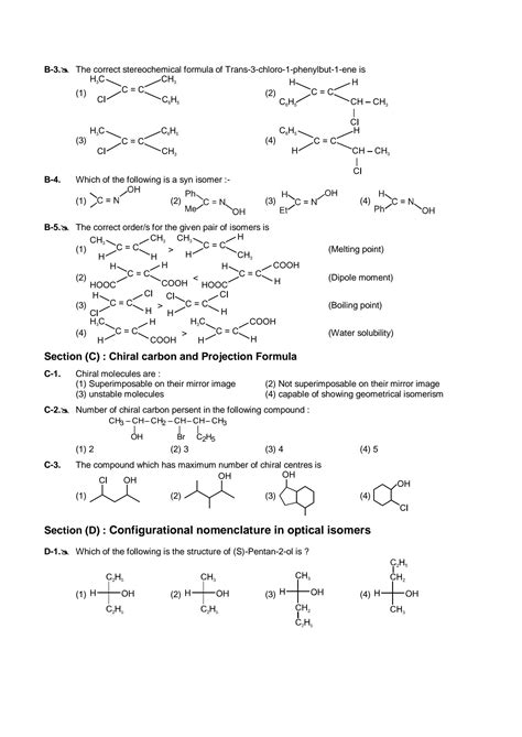 Solution Stereo Isomers Work Sheet Studypool