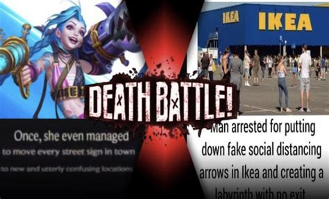 Jinx Vs Ikea Guy League Of Legends Vs Sweden I Guess R