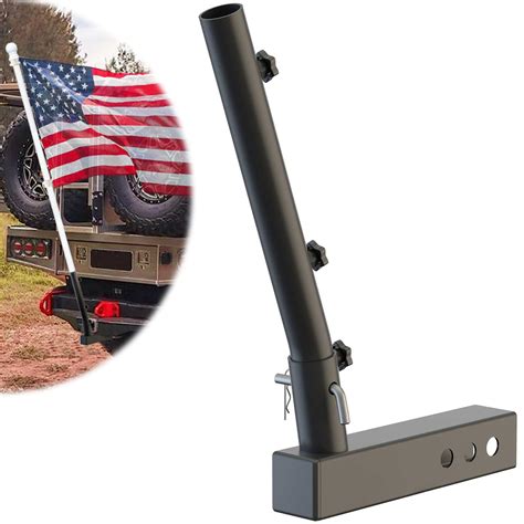 Hitch Flag Pole Holder Heavy Duty Universal 2 Inches