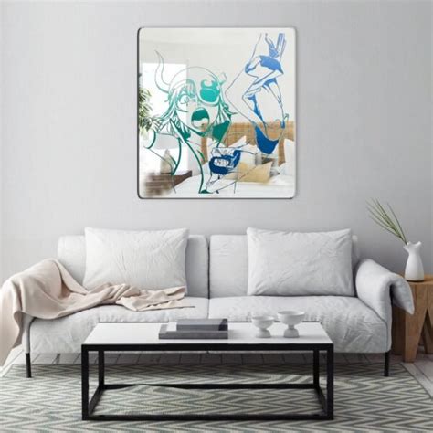 Bleach Starrk And Lilynette Color Irregular Mirror Custom Mirror