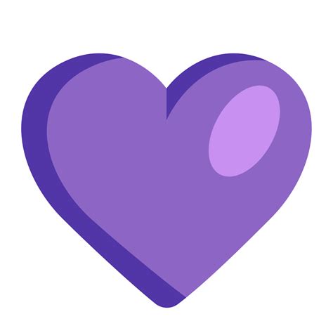 Heart Purple Emoji Signification Du Coeur Violet Ptomo