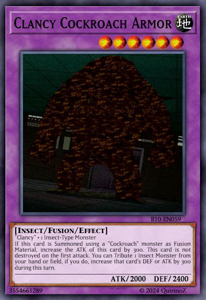 Clancy Cockroach Armor Yugioh By Quirinoz On Deviantart