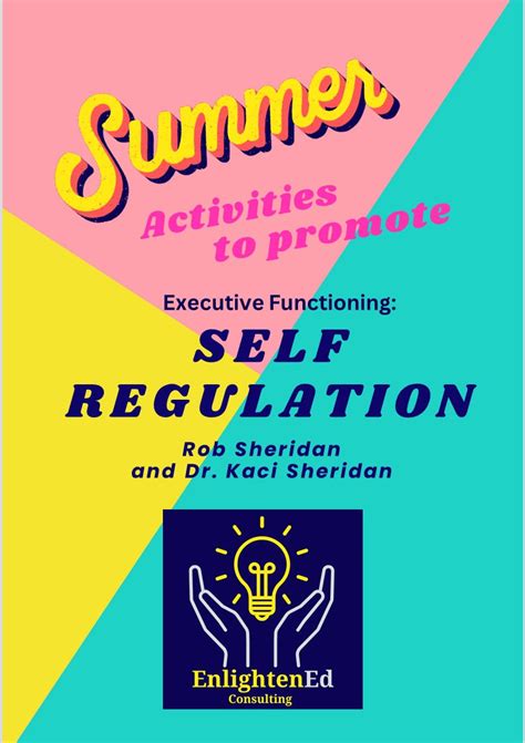 Self Regulation Executive Functioning Workbook Enlightened