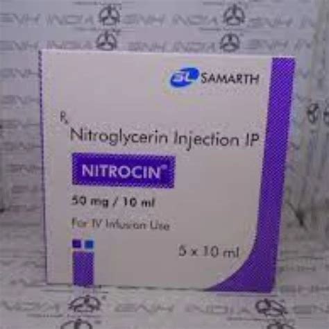 Nitrocin Nitroglycerin 25 Mg 50mg At ₹ 70piece Nitrocin Injection In