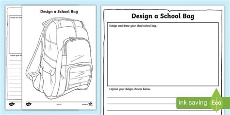 Design A School Bag Activity