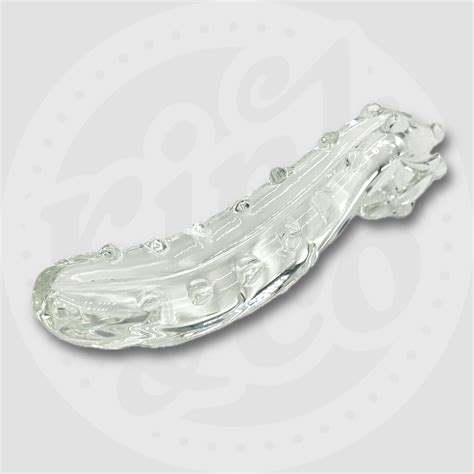 Textured Twisted Clear Glass Sensual Glass Dildo By Kinkandco Etsy