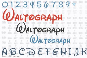 Waltograph Font Download Walt Disney Font Fonts4free