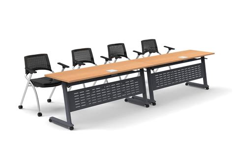 4 Person Tables Training Meeting Seminar Classroom Model 9092 6pc Beech Folding Caster Z Base