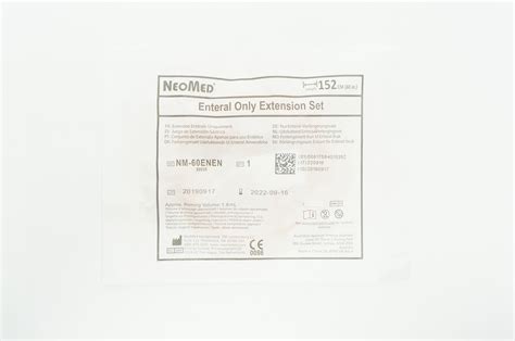 Neomed Nm 60enen Enteral Only Extension Set 60inch Approx Volume 1 8ml