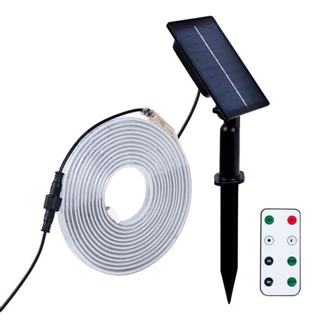 Led Strip Op Zonne Energie Voor Buiten Met Afstandsbediening 18w 12mm