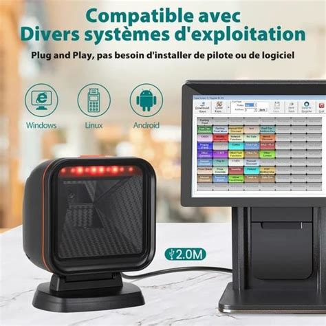 Scanner De Codes Barres 1d 2d Qr Lecteur De Codes Barres Barcode À