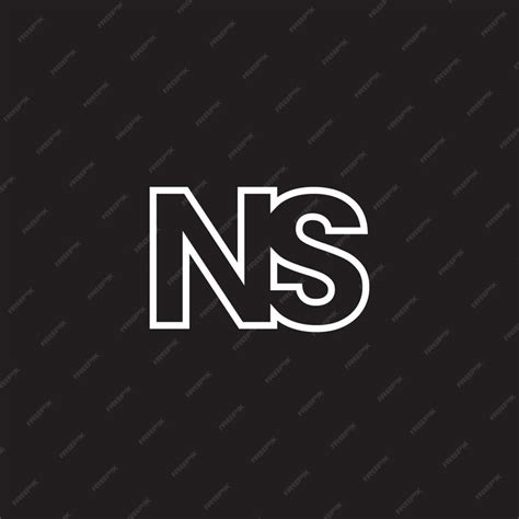 Premium Vector Ns Letter Logo Sn Letter Monogram Ns Initials Letter