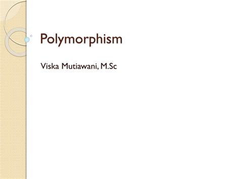 Ppt Polymorphism Powerpoint Presentation Free Download Id 2229599