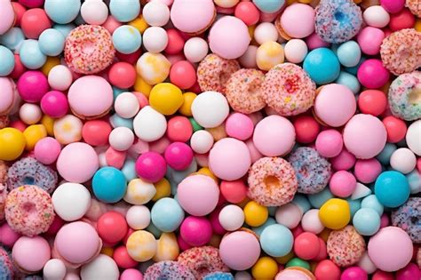 Premium Photo Tempting Delicacies Candy And Cream Background