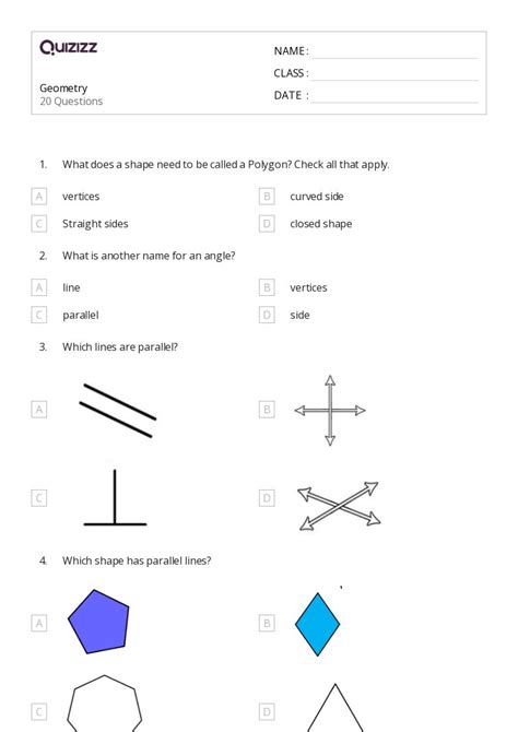 50 Geometry Worksheets For 2nd Class On Quizizz Free And Printable