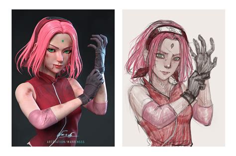 Sakura Shippuden Drawing