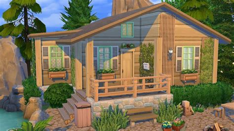 Log Cabin 🌲sims 4 Speed Build Sims Building Sims 4 House Building