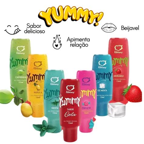 5 Lubrificante Sexual Yummy Gel Sexo Oral Sex Shop Shopee Brasil