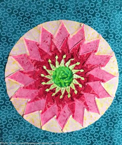 First Peony Block Done Quilt Obsession