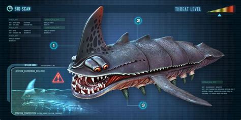 Sand Shark Subnautica Creatures Subnautica Concept Art Creature