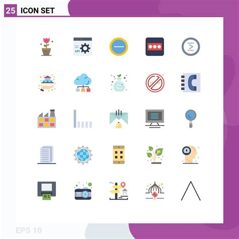 25 Universal Flat Colors Set For Web And Mobile Applications Interface