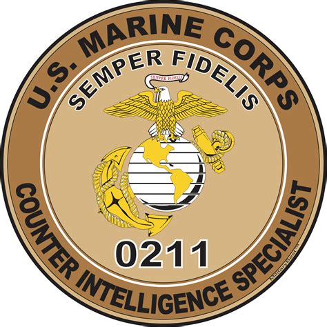 U S M C Mos 0211 Counter Intelligence Specialist Decal