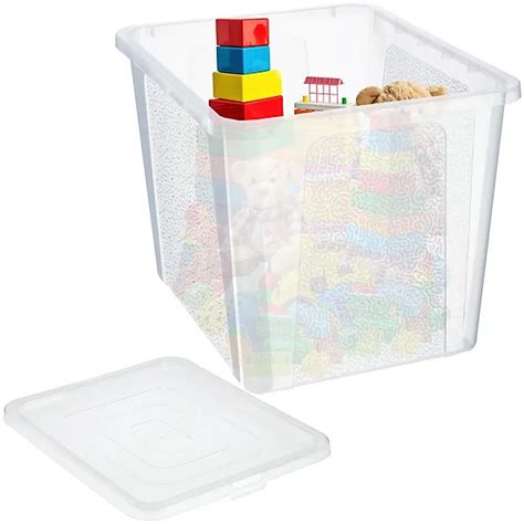 Kadax Rectangular Storage Box With Lid Storage Container Stacking