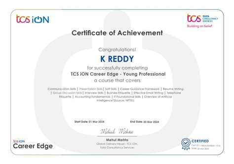 Kottakapu Sai Varun Reddy On Linkedin Tcsion Youngprofessional