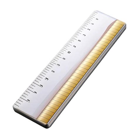 A Ruler With A Yellow Handle Is Shown With A White Ruler Premium Ai