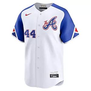 Nike Mens Atlanta Braves Aaron Limited City Connect Jersey Academy