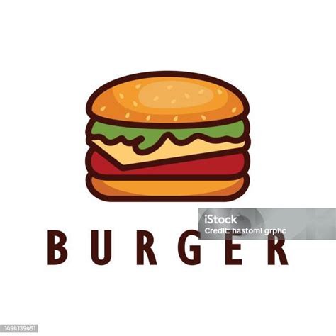 햄버거 로고 일러스트레이션 레스토랑 엠블럼 카페 버거 및 공장 라벨 패스트 푸드 벡터 고기에 대한 스톡 벡터 아트 및 기타 이미지 Istock