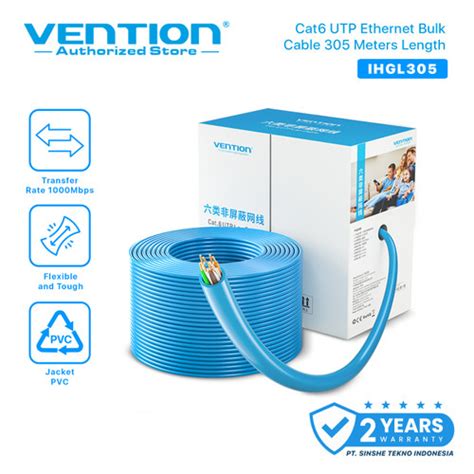 Jual Vention Kabel Lan Utp Cat6 Cat 6 Rj45 Ethernet 305m Ihlb 100