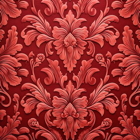 63000 Red Royal Pattern Pictures