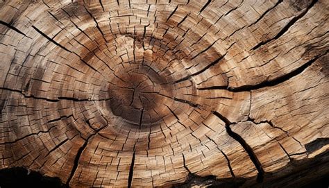 Premium Photo Old Tree Trunk With Concentric Tree Rings Symbolizing