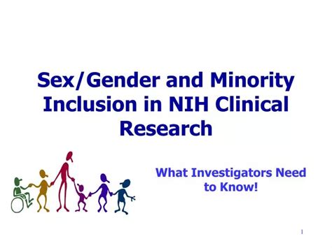 Ppt Sexgender And Minority Inclusion In Nih Clinical Research