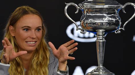 Australian Open Caroline Wozniacki Beats Simona Halep To Win First