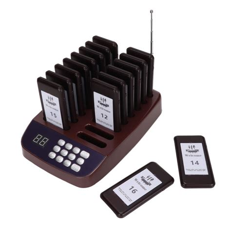 Table Paging System Oil Proof 3 Modes Flexible Wireless Pager System Rechargeable For Clinic