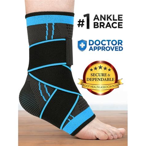 Ankle Brace For Plantar Fasciitis Sprain Achilles And Tendonitis Black