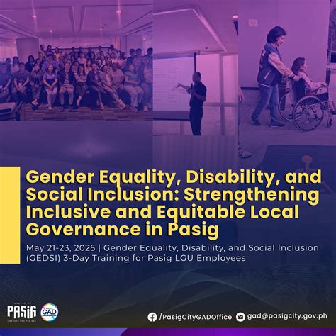 In Photos Training On Gender Equality Disability And Social