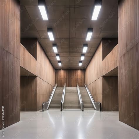 A Public Transit Station With A Stark Utilitarian Design And Brutalist