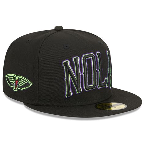Mens New Orleans Pelicans New Era Black 2023 24 City Edition 59fifty