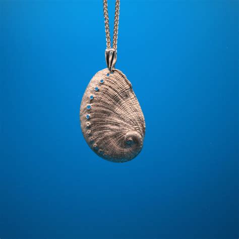 Perlemoen Pendant Silver Shell Jewellery