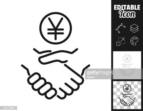 Yen Agreement Icon For Design Easily Editable High Res Vector Graphic