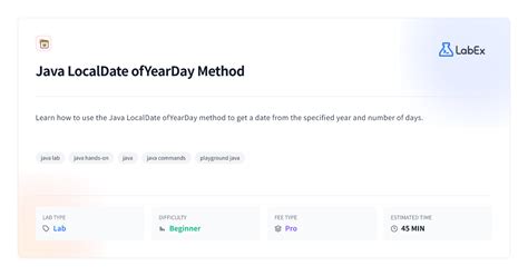 Dominando O Método Localdate Ofyearday Em Java Guia Prático Labex