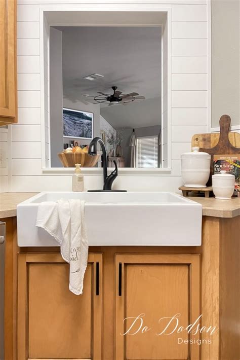 Farmhouse Sink Installation Easy Diy Top Mount Do Dodson Designs
