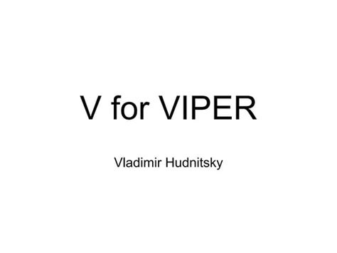 Ios Viper Architecture For Cocoaheadsby Ru Ppt