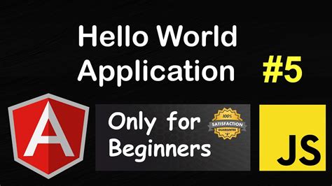Hello World Application In Angular Angular Tutorials 5 Youtube