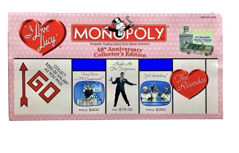 Andi Love Lucyand Monopoly 50th Anniversary Collectors Edition New Never